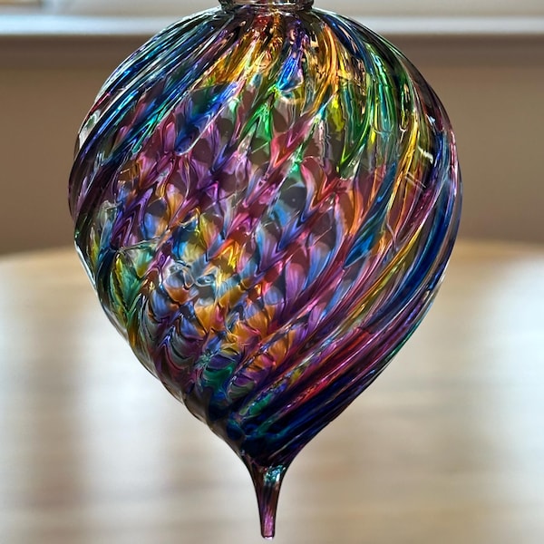 Handblown Glass Ornament by Tazza Glass - Etsy