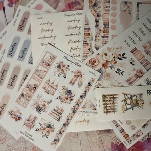 July Monthly Planner Sticker Kit Vertical Planner Use for Any Month 7x9 ...