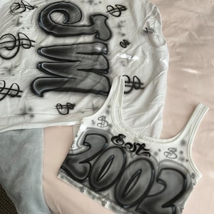 Airbrush Est Year Design - Etsy