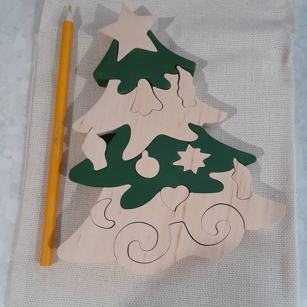 Big Wooden Tree Figurines, Wooden Tree Toy, Waldorf Wood, Ever Green ...