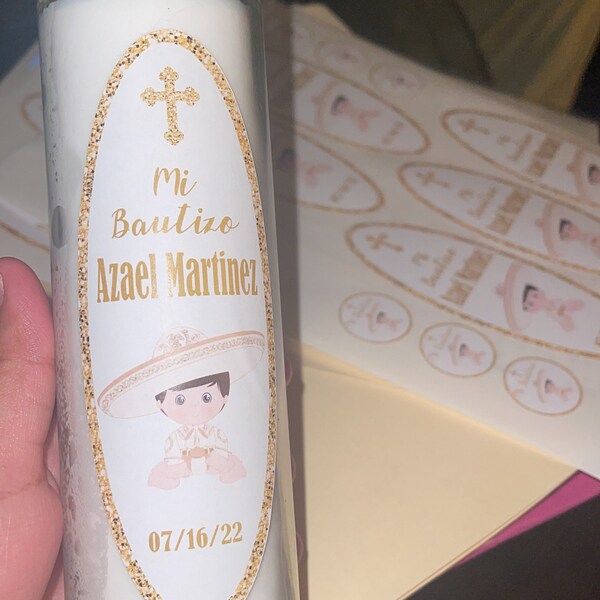 Charro Personalized Stickers /charrito Charrita Labels / Gold or Silver ...