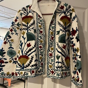 Patchwork Quilted Jackets Cotton Floral Bohemian Style Fall Winter ...