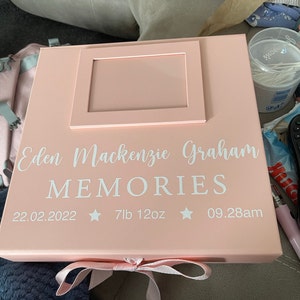 Personalised Baby Gift Box Memory Box Newborn Keepsake - Etsy UK