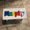Personalized Puzzle Stool White Finish. - Etsy