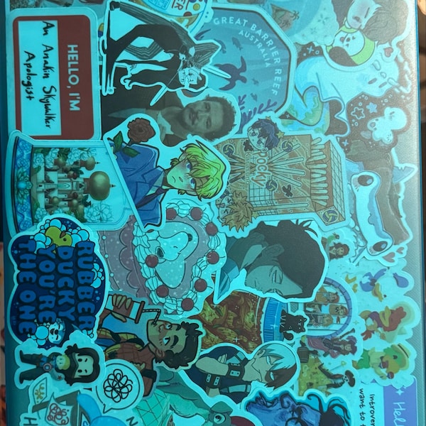 Sparkly Art Block Waterproof Stickers! - Etsy