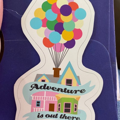 Disney up Stickers Carl & Ellie Grape Soda Dug Sticker Paradise Falls ...