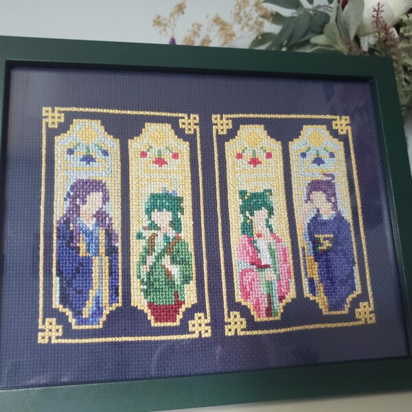 Flame Hashira Encouragement Cross Stitch Pattern - Etsy