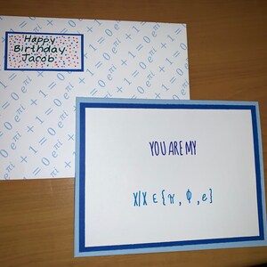 Thank You Math Themed Thank You Card Geek Thank You Card Maths Thank ...