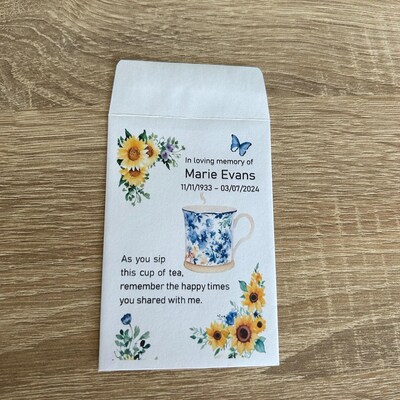 Personalized Teacher Forget Me Not Seed Gift, End of Year Teacher Gift ...