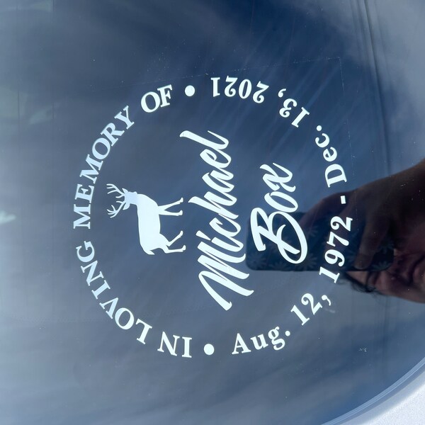 In Memory Decals - Various Styles and Colors - Etsy