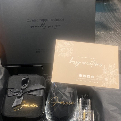 Fluffy Slippers Bride Gift Box Set With Robe Satin Bridal Engagement ...