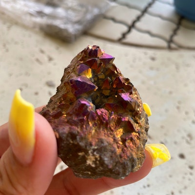 Aura Geode-rainbow Geode-rainbow Crystal-titanium Aura Geode-rainbow ...