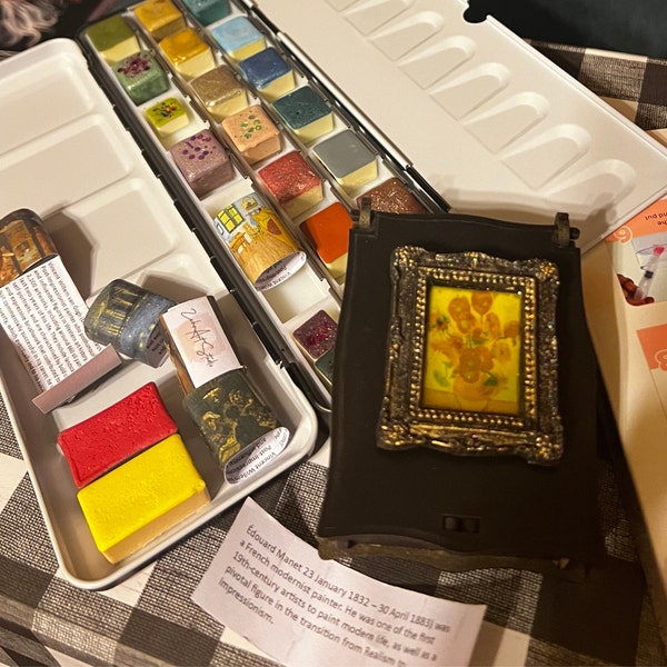 Watercolor Tin Box, Metal Watercolor Empty Palette, Travel Watercolor ...