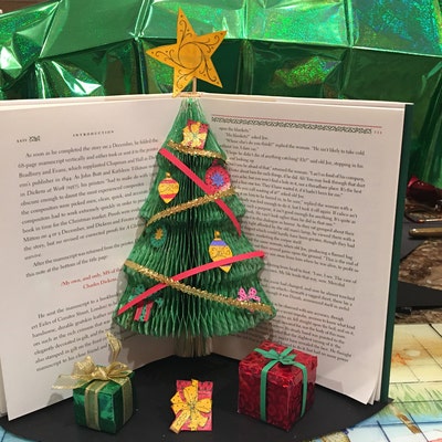 Christmas Tree Book Pattern Tutorial, Cut and Stick, Free Printable ...