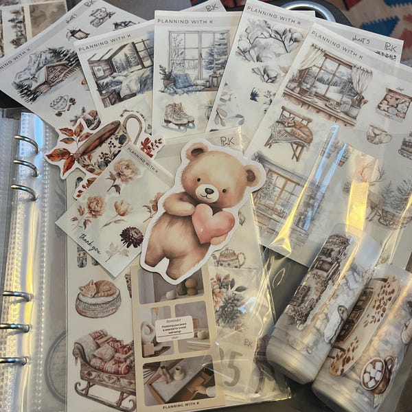 Clear Cover ONLY Made to Fit the planning With K Notebook in Regular TN ...