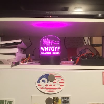 Ham Radio Lighted on Air Callsign Display LED Amateur Radio Operator ...