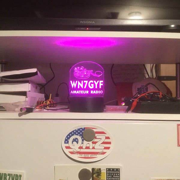 Ham Radio Lighted on Air Callsign Display LED - Amateur Radio Operator ...