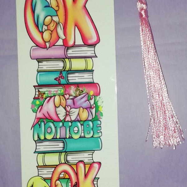 Mental Health Awareness Gonk Gnome Bookmark Design Sublimation Clip Art ...