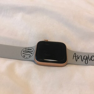Custom Engraved Silicone Watch Band - Etsy