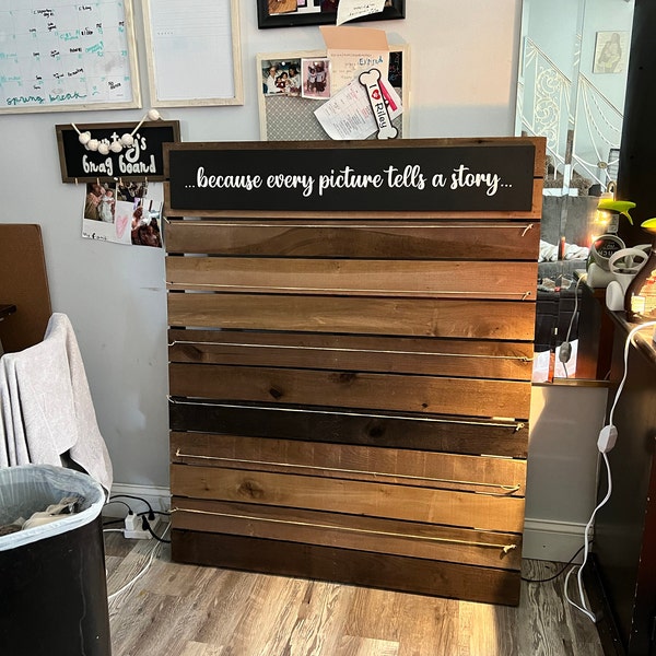 Custom Pallet Board Photo Display, Personalized Event Backdrop ...