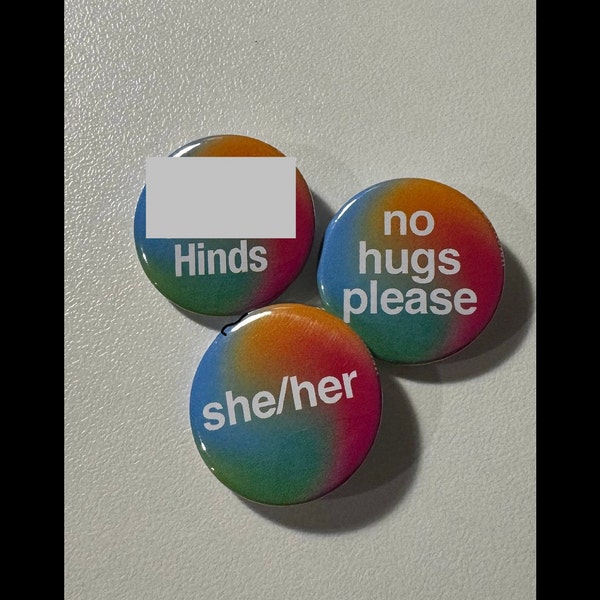 Name Badge Pin Button - Etsy