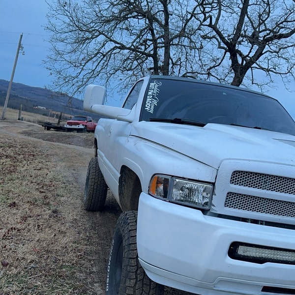 Daddys Money But Im Daddy Vinyl Decal 22x4 Windshield Sticker