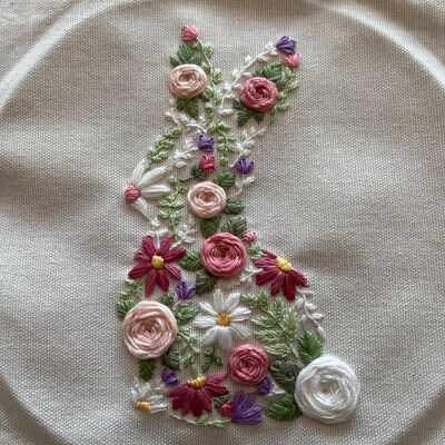 Spring Meadows Embroidery PDF Pattern, Digital Download, Flower Art ...