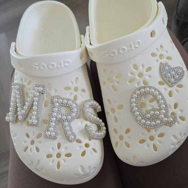 Bride Slippers | Mrs Slippers | Pearl Embellished Fluffy Bridal ...