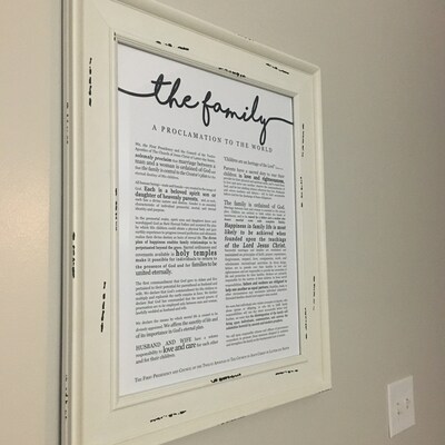 Family Proclamation Print on Premium Paper Cursive Title LDS - Etsy