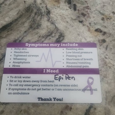 Pots Medical Card Package, Pots Syndrome, Pots Awareness Wallet Insert ...