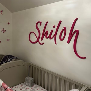 Name Sign for Nursery Baby Boy Girl Landon Wooden Letters Alphabeticals ...