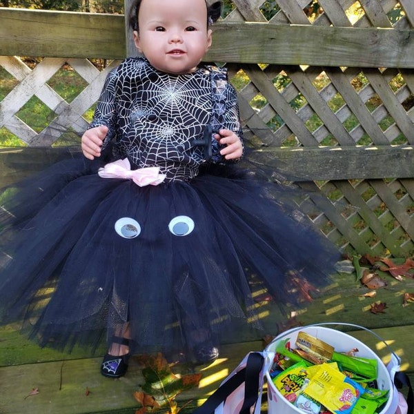 Spider Tutu Skirt, Itsy Bitsy Spider Inspired Skirt, Spider Costume ...