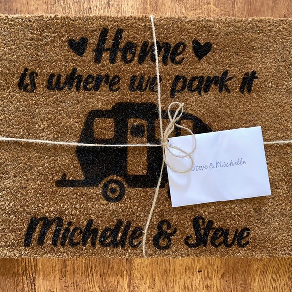 Personalised Coir Camper Trailer Doormat - Etsy