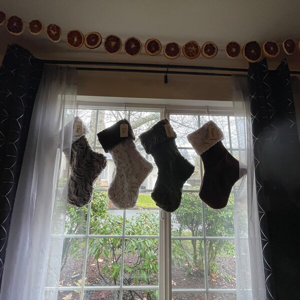 Plaid Stocking, Green Plaid Christmas Stocking, Personalized Green ...