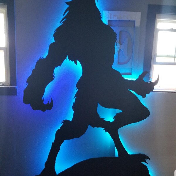 8ft Werewolf Template When Made. Printable Trace and Cut Halloween ...