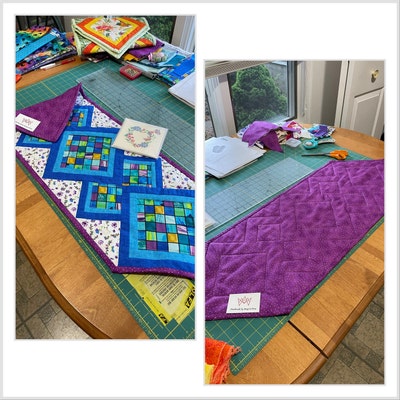 Vintage Flora Sparkle Aqua by Kim Christopherson of Kimberbell - Etsy