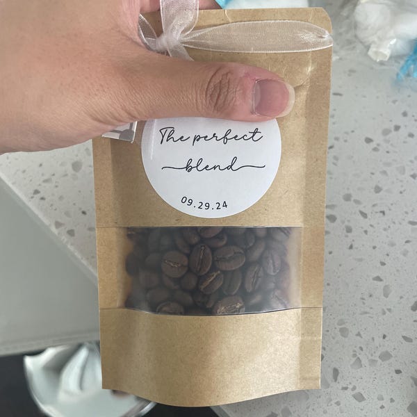 The Perfect Blend Labels, the Perfect Blend Stickers, Coffee Favor ...