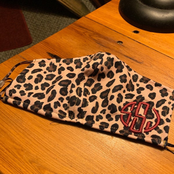 Monogram Face Mask, Reusable Face Mask, Washable Face Mask, Monogram ...