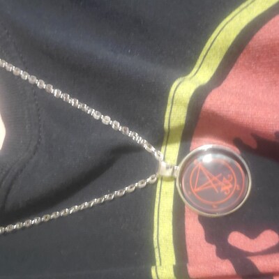 Abaddon Satanic Occult Seal Sigil Necklace Abaddon Witchcraft - Etsy
