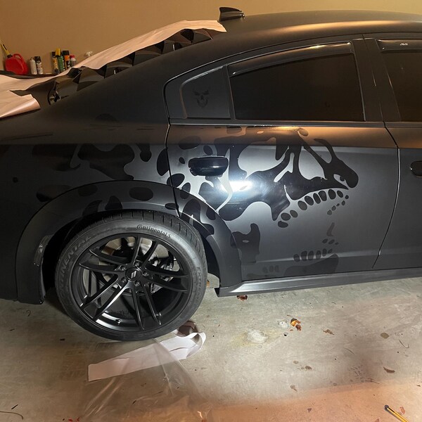 Sakura Cherry Blossom Car Livery, ( Japanese Oni Demon: Grey, Red ...