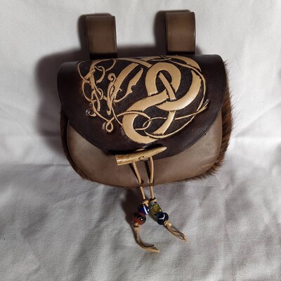 Leather Viking Belt Pouch Pattern / Digital Download / Viking Serpent ...