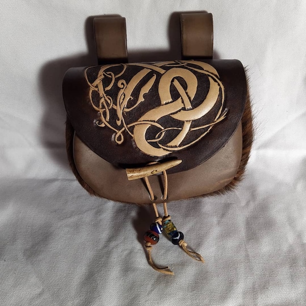 Leather Viking Belt Pouch Pattern / Digital Download / Viking Serpent ...