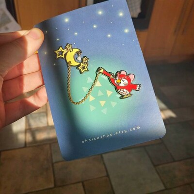 Animal Crossing Enamel Pin Celeste Stargazer - Etsy
