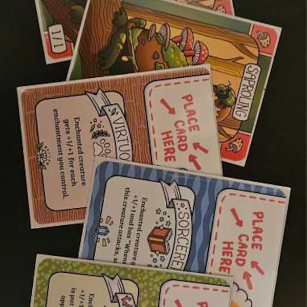 5 Plains Cards // Illustrated Basic Lands for Magic the Gathering - Etsy