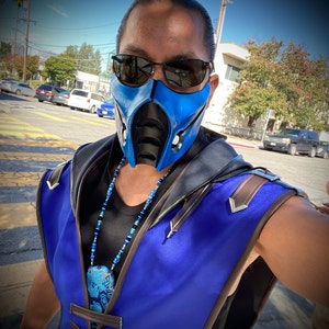 MK9 Boon noob Saibot Alt Costume Face Mask Costume/ Cosplay | Etsy