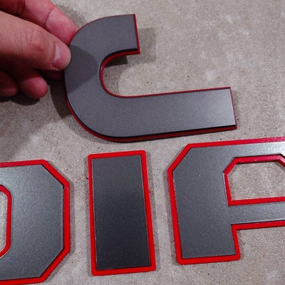 2019-2021 Custom Grill Letter Inserts for Front Grill 1/16 ABS Plastic ...