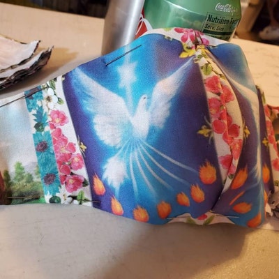 Catholic Saints Fabric Catholic Saints and Images Collage by Anette ...