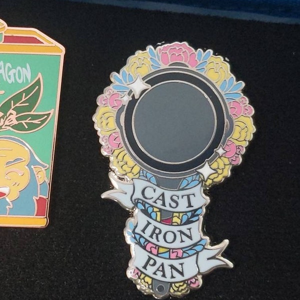 Cast Iron Pan Enamel Pin - Etsy