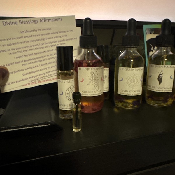 Intention Oil MYSTERY Package Intention Oils, Witchy Perfume, Anointing ...