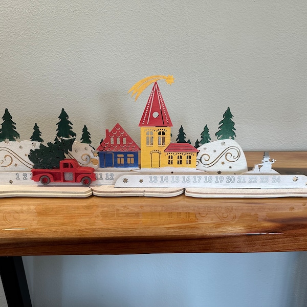 Advent Calendar Christmas Truck SVG Laser Cut Files for Glowforge ...